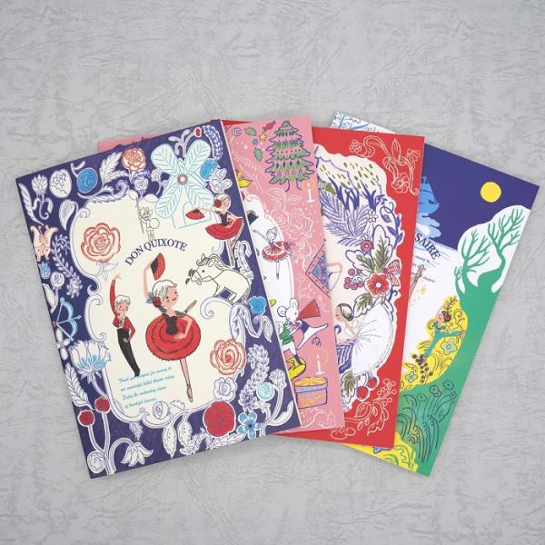 シンジカトウ　デザイン　バレエ　演目別　B６ノート人気のバレエシリーズに、バレエ演目別のシアターシリーズが登場。　代表的なドン・キホーテ、海賊、くるみ割り人形、ジゼルノートのサイズは「B6」サイズと、カバンに入れてもかさばらない大きさ。お出...