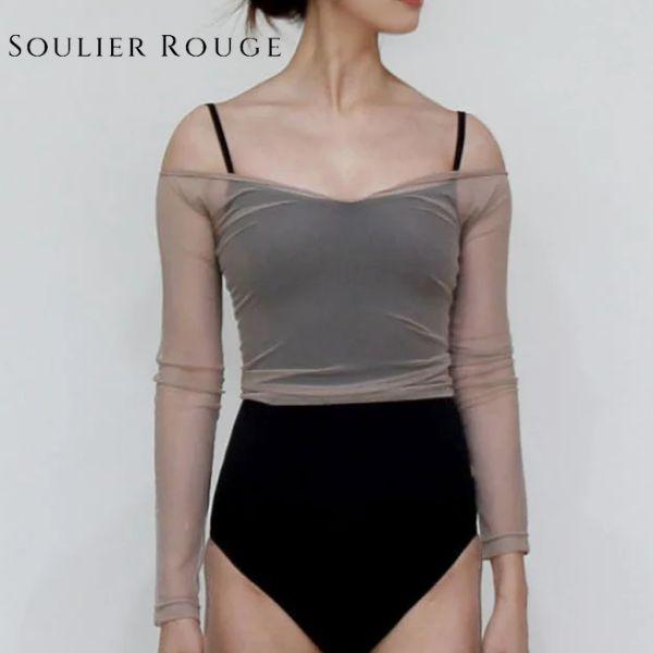 Soulie rrougeスーリエルージュ環境に配慮した生産と、ヴィンテージ風の大人のバレエウエアを専門とする韓国のブランド。伸縮性の高いメッシュ生地で作られたトップス。着用者の体をしっかりと包み込みながら、きつく感じることなく快適なフィッ...