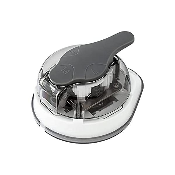 メーカーによる説明            その名の通り「かどまるPRO」   「こんなの欲しかったな」と思わせるアイデア文具の1つ。   ネーミングは分かり易く角を丸くしてくれるカッター、その名も「かどまるPRO」。   これまでのシリーズ...