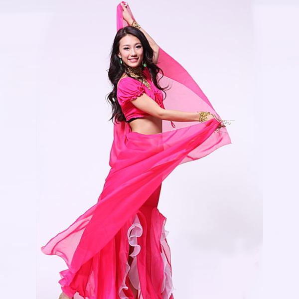 【メール便 送料無料】■チェリーピンクの【新品】出品です。■≪サイズ≫約120cm×220cm軽やか素材のシフォン ベール舞台でも本格使用できる定番型の大判サイズで大人気商品です。装飾がされてないのので、軽やかに舞います。しなやかな生地なの...