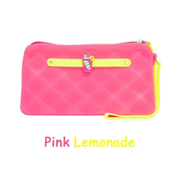 カリフォルニアでブレイク中の軽くて水にもポーチ。アメリカ製　サイズ：約H9cm xW16.5cm x D2.5cm素材:シリコン1200円相当のチャーム付(おまかせ）リストレット/ポーチ/シリコン製/アメリカ製/カリフォルニア/アメ発/アメ...