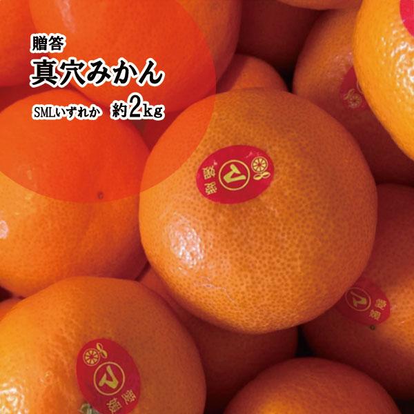 予約販売開始！みかん 真穴みかん 贈答 お歳暮 真穴 約2ｋｇ S M L いずれか 送料無料※10月下旬より順次発送となります。※贈答品ですが、10月入荷分（初期）は真穴のシールがついておりません。11月よりシールがついてくるものが入りま...