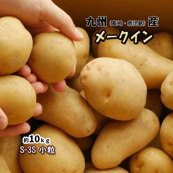 商品名：メークイン 小粒 S-3S内容量：10ｋｇ原産地：北海道産小粒のメークインはレンジでの調理にも便利。皮ごとよく洗って調理するとより美味しさが増します。北の広大な大地で育った味をお楽しみください。