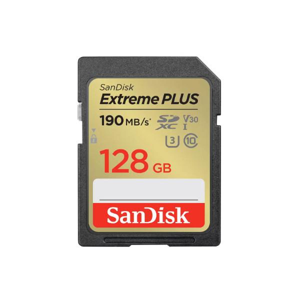 サンディスク エクストリーム プラス SD UHS-I メモリーカードは、SanDisk QuickFlowテクノロジー8（64GB〜256GB）を搭載し、最大190MB/秒の読み出し速度を発揮してメディアからのデータ転送時間を短縮します。...