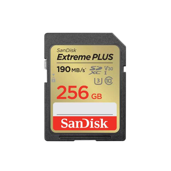 サンディスク エクストリーム プラス SD UHS-I メモリーカードは、SanDisk QuickFlowテクノロジー8（64GB〜256GB）を搭載し、最大190MB/秒の読み出し速度を発揮してメディアからのデータ転送時間を短縮します。...