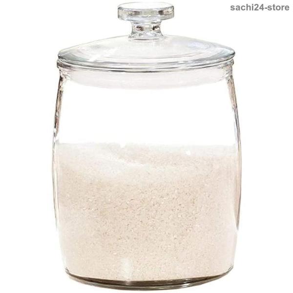 米びつ 密閉米びつ 2KG/4KG/6KG/8KG/10KG 防虫 防湿 ライスストッカー ガラス瓶 貯蔵タンク 小麦粉 駄菓子 砂糖 米櫃 保存容器 キッチン収納