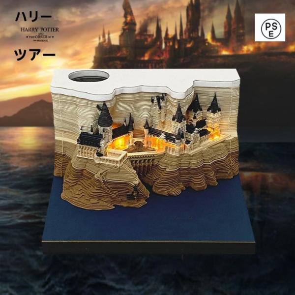 ★【2026  3D紙彫刻カレンダー】-このカレンダーは、3D立体建築デザインを採用しており、創造性、アート、色彩に満ちた新年を迎えることができます。 壁掛けカレンダーは、自然愛好家のクリスマスの靴下にぴったりです！★[すばらしい画像]-削...