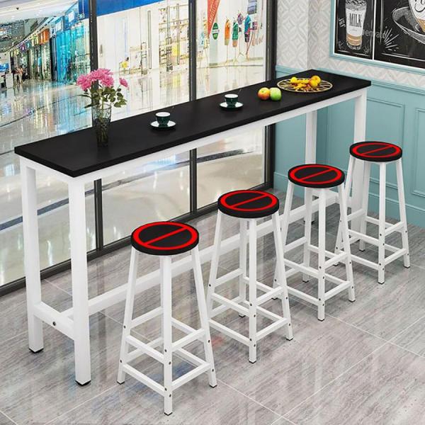 耐久性と安定した素材：細い鉄の脚がスタイリッシュな外観を作り出し、カウンターは400kgの荷重に耐えることができます。 天然木を使用した天板が温かみのあるテーブルトップです。 高温耐性、防水性、頑丈で傷がつきにくく、お手入れが簡単で、表面が...