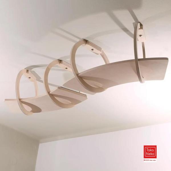 壁掛け式猫用ウォール家具 キャットステップ 猫 キャットウォーク ステップ キャットウォーク キャットウォーク壁用 猫 棚 猫 はしご キャットステップ スカイコ