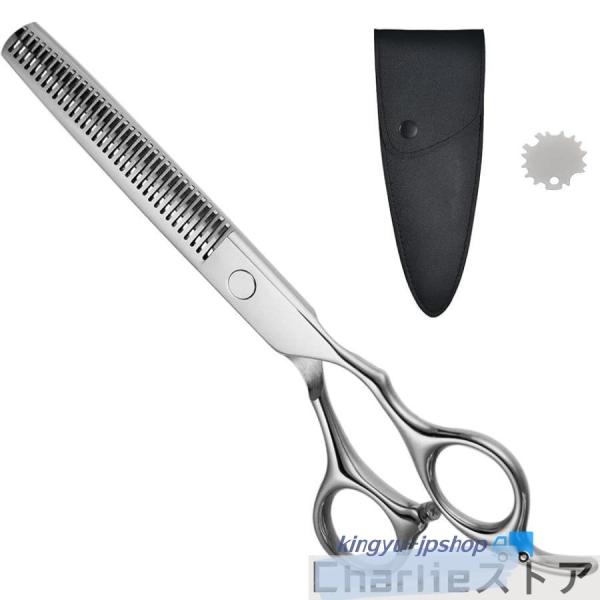 「失敗しない、低スキ率約10％?15％」スキ率が低い為、一度に切れる髪の本数が少なく、 頭全体の形を見ながら、髪のボリュームを落としたい所などを少しずつ調整することができます。「持ちやすいハンドル」手にフィットするデザインで、開閉がスムース...