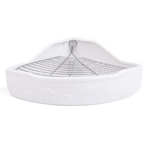 【三角形で使いやすい】三角形なので、ケージの角に設置しやすく、スペースを有効活用できます。陶器製でほどよい重さがあるため、ズレることなく、安心してお使いいただけます。【丸洗いOKでいつでも清潔】陶器製なので、丸洗いOK！いつでもきれいに保て...