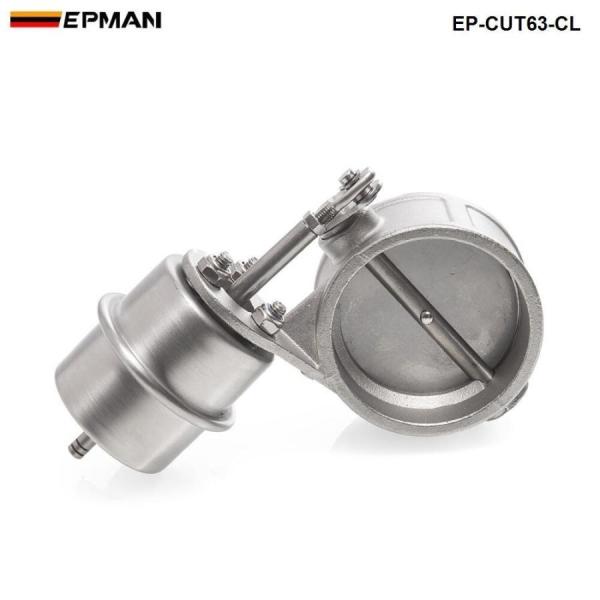 "【真空アクチュエータ2.3 """"60mmパイプ付きステンレス鋼排気制御バルブセット ワイヤレスリモートコントローラーセット付】●新品未使用！●2.3インチの配管直径の排気システムを備えたほとんどの車両に適合（外径2.3インチの配管にの...