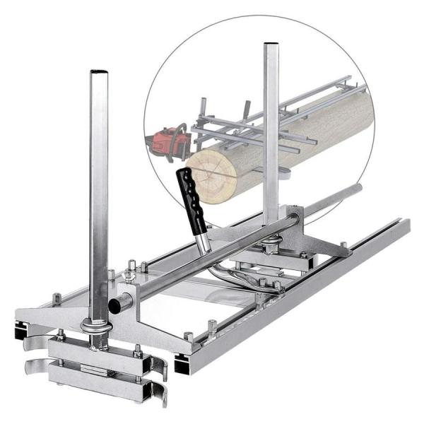 【高品質素材】移動製材機は高硬度素材で作られており、耐久性、耐摩耗性、耐腐食性があります。チェーンソーバーに直接接続できますから、屋外および屋内での長年の高強度の使用に耐えることができます。【長さ・高さ調節可能】簡単にあなたのチェーンソーバ...