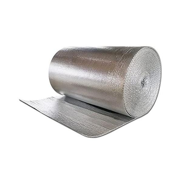 【サイズ】：固定幅1m 、長さ10m/15m/20m/25m/30m，厚さは最大5 mm.【組成】：アルミ蒸着・発泡ポリエチレン・アルミ蒸着の３層構造【断熱性・保温性】： 両面はアルミ蒸着で、断熱性と保温性が抜群です。アルミ箔は放射防止層に...