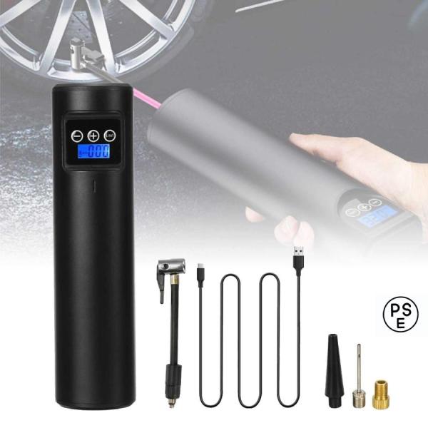 【充電式大容量バッテリー】：2022年新款電動エアーポンプが登場！サイズは41×56×200MM、重さはわずか466g。軽量で持ち運びに便利な USB電動エアーポンプです。小さくて扱いやすく、女性でも片手で使えます。電動インフレーターには2...
