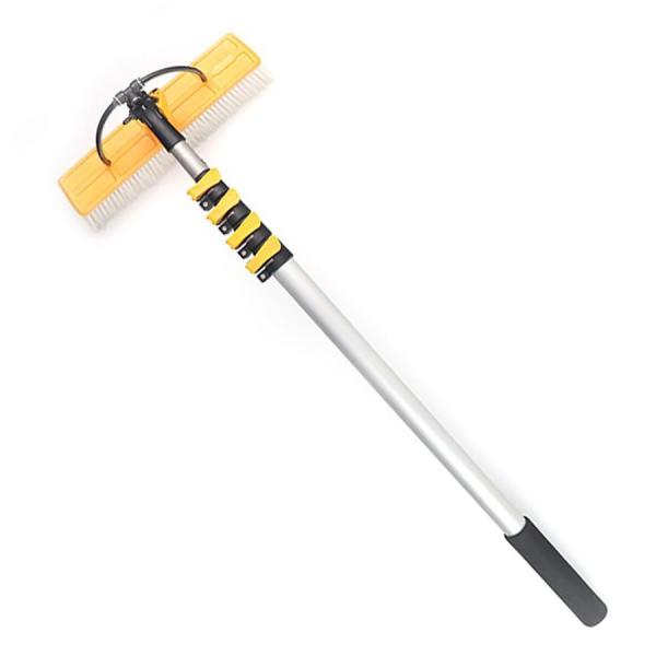 【高品質素材】強化アルミニウムカーボン合金チューブ製、高硬度、防錆、軽量、耐熱性、耐腐食性、持ち運びが簡単。【同時拭き掃除機能】ウォーターワンドは使いやすく、一般的な家庭用水源に接続し、蛇口をオンにするだけですぐに掃除できます。 真鍮のホー...