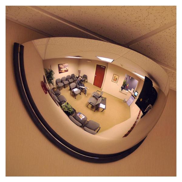 【安全ミラーの素材】高品質で環境にやさしいアクリル広角凸鏡、鮮明な視界と広い視界を備えた180°の画像は、鮮明で明るい画像を反射することができます。【道路反射鏡使い方】ガレージミラーは、T字路での衝突を防ぐために、壁や天井、または角の周りに...