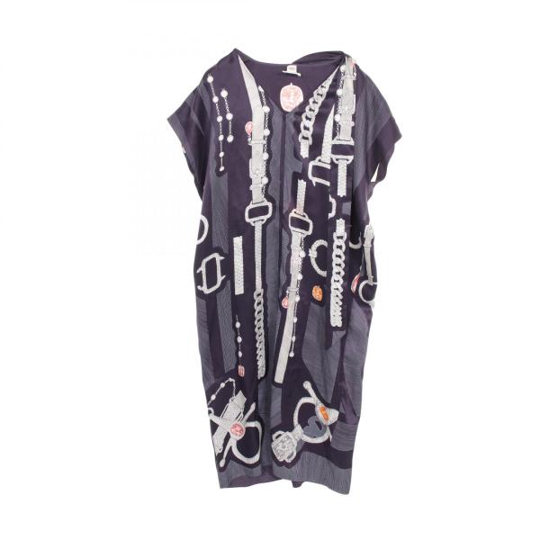 ◇こちらの商品は送料無料です◇■状態ランクA若干の使用感、傷、擦れ、汚れが見られます■ブランド名HERMES（エルメス）■商品名Etude pour une Parure de Gala ツイルレーヌ ワンピース■サイズ表記サイズ：34着丈...