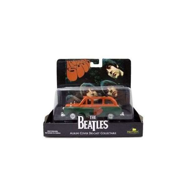 たくさんのバンドが影響されたことでしょう。 ビートルズのアルバムカバーがデザインされています！1965年のアルバム「 Rubber Soul」デザインの、タクシーのミニカー！ パッケージもイイ感じ☆パッケージサイズ：（約）18×8×16（ｃ...