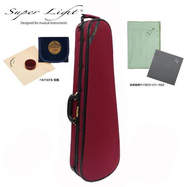 ベストセラーを誇るスーパーライト・バイオリンケースは、本体コア材に軽量ながらも耐衝撃性に優れた高品質スタイロフォームを採用しています。住宅の外 張断熱にも使われるスタイロフォームは断熱性が高く吸湿性が低いため、ケース内の温度や湿度の急激な変...