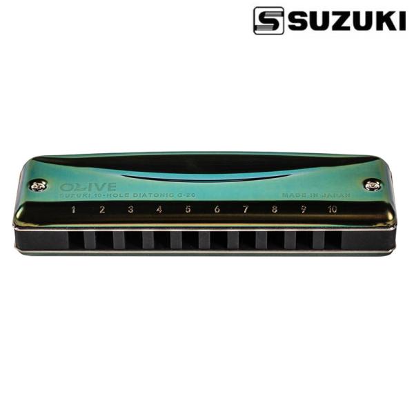 心躍る出会いを 【SUZUKI 10穴ハーモニカ OLIVE C-20】