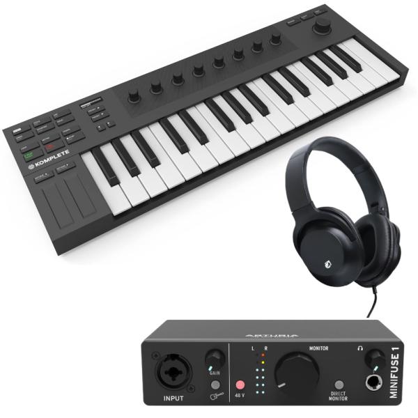 《セット内容》・Arturia MiniFuse1 BK・Native Instruments KOMPLETE KONTROL M32・ヘッドホン KHP-001楽曲を、ビートを、あるいはポッドキャストを、思いついたその時にレコーディング...