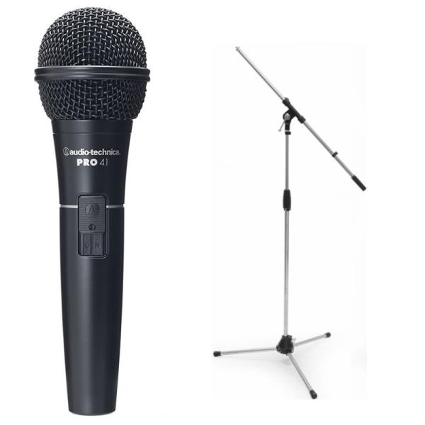《セット内容》PRO41 スイッチ付 ダイナミックマイク XLRケーブル 専用 ポーチ マイクイホルダー 付属MS09C ブームマイクスタンド高磁力マグネット使用の新ユニットを搭載したボーカルマイクのニュースタンダードモデル≪付属品≫マイク...