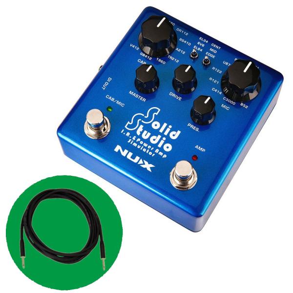 《セット内容》NUX ニューエックス NSS5 Solid Studio IR &amp; パワーアンプシミュレーターJD10X（3.05m）ストレート ギターケーブルSolid Studioは8種類のスピーカーキャビネット、8種類のマイク...