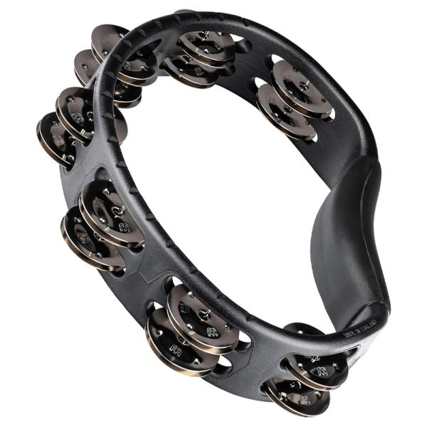 MEINL Percussion マイネル タンバリン Headliner Series Hand Held ABS Tambourine HTMT1BK ABSプラスチック樹脂 ステンレス製ジングル【国内正規品】
