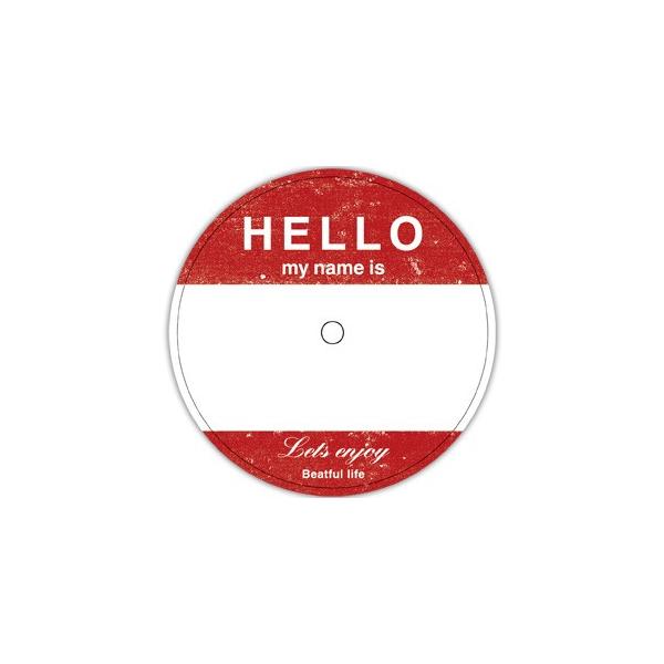 センターレーベルステッカーとは、レコードの中央レーベルシール部分に貼るステッカーの事です。"HELLO MY NAME IS"名前を書いて完成させる為、自分らしさがより際立ちます。 ブース越しに自分をアピールするにも力を発揮するでしょう。 ...