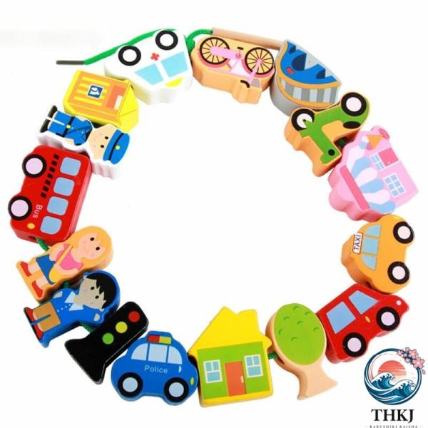 木製 紐通し おもちゃ ひもとおし セット 乗り物交通定番シリーズ 指先訓練 ビーズ遊び 男の子 女の子 おもちゃ カラフル クリスマス 八歳以上      女の子も男の子も楽しめる紐通しおもちゃで、お誕生日やクリスマスや入園のお祝いなどの...