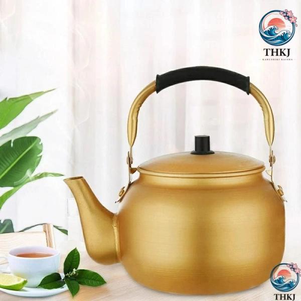 大型やかん 昔なつかし アルマイト やかん 湯沸し アルミ ながら 金色 ゴールド ケトル ケットル 10リットル 業務用 家庭用 ケットル やかん 大容量 アルミニウ