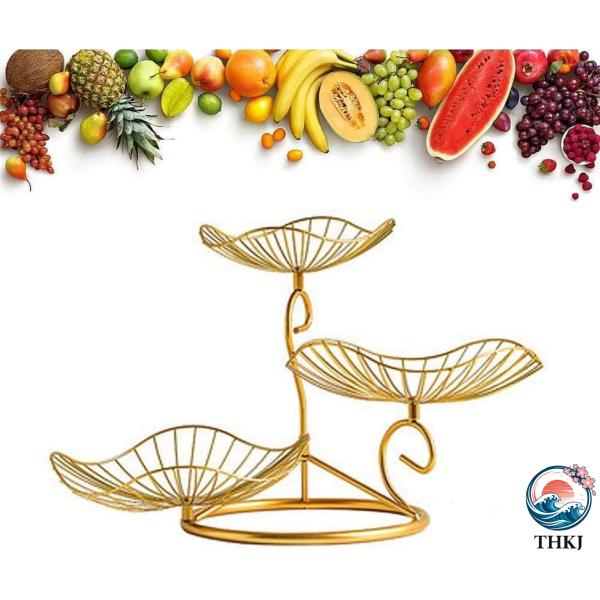 フルーツバスケット 3層 おしゃれ 北  2 色 ブラック