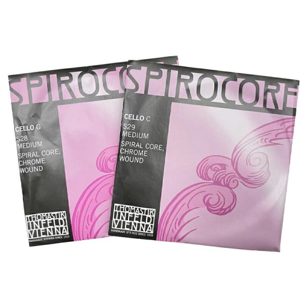 スピロコア弦はスパイラル・スチール・コアを使用した高品質スチール弦。従来のスチール弦より柔軟なため、より豊かでバランスのとれた音色を持っています。立ち上がりが良く輝かしい音色を持ちます。また、ガット弦やナイロン弦に比べると弦の伸縮が小さいの...