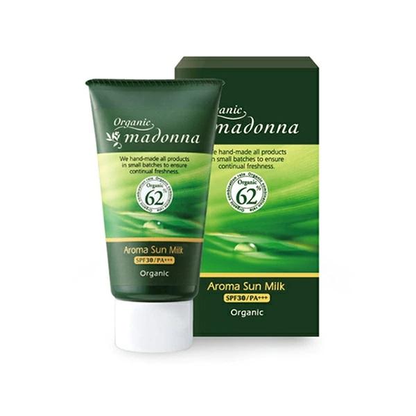 オーガニックマドンナ アロマサンミルク （ 日焼け止めクリーム ） 45 g ＜ SPF30 / PA+++ ＞ マドンナ madonna 化粧下地 オーガニック アロマ ベビー 赤ちゃん 0歳 ママ 日焼け止め 紫外線対策 ケア 対策 予...