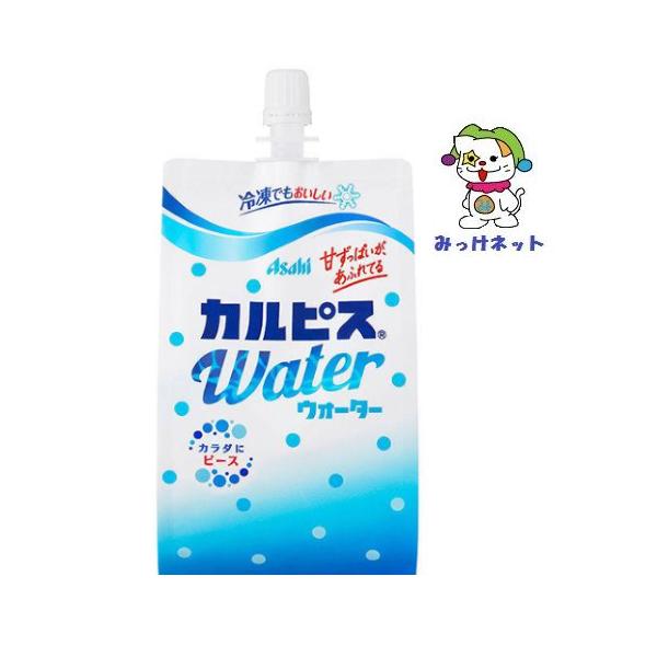 「カルピスウォーター(R)」口栓付パウチ300gいつでも、どこでも飲める「カルピス(R)」すっきり爽やかな味わい、純水でおいしく作った「カルピス(R)」です。乳酸菌と酵母、発酵という自然製法が生みだす甘ずっぱいおいしさは、日常をちょっと幸せ...