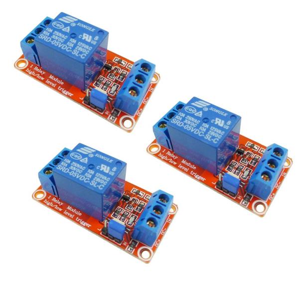 ・NOピン最大荷重:AC250V/10A DC30V/10A・SMD OPTOCOUPLER隔離を使う トリガー電流ほんの5mA・5V 1チャンネルリレーモジュール・モジュールは高く設定されるか ジャンパーにより低く引き起こされ・パワーイン...