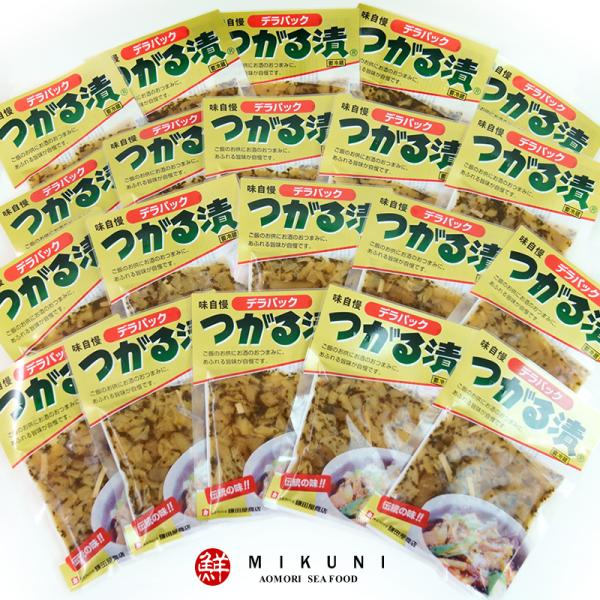 昔ながらの大根たっぷりつがる漬小袋に、数の子を増量して歯ごたえ、旨みが更にアップ。まとめ買いでお買い得です！【内容量】150g×20個【原材料】数の子、醤油、するめ、昆布、砂糖、唐辛子/調味料(アミノ酸等)、pH調整剤、酒精、保存料(ソルビ...