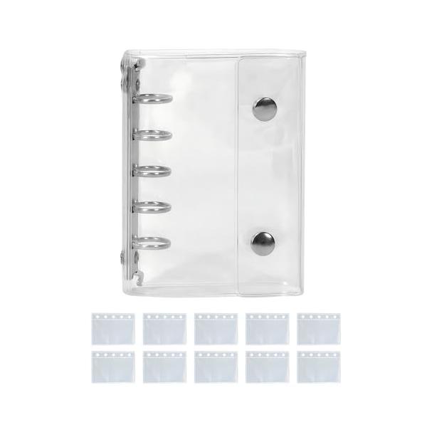 クリア/m5/-・Size:m5Color:クリア・【 キラキラ “見せる” シール帳】ホログラム調の星柄が散りばめられた透明バインダーは、角度によって輝きを変え、シールの可愛さを引き立てます。収納機能と装飾性を兼ね備えた「映えアイテム」で...