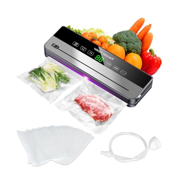 真空パック機Bブラック/-/ZKJ-Z・Style:真空パック機B・【真空パック機】真空パック機 は食品や食材を真空パックで保存することで、酸化による食材の劣化や、変色、カビなどの発生を抑えます。また、冷蔵保存によって食品が冷凍焼けしたり、...