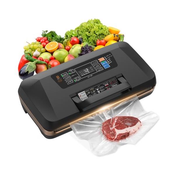 -/真空パック機本体×1/-・Size:真空パック機本体×1・-95Kpa強力吸引：真空シーラーには230Wの高出力モーターと高品質の電熱線が装備されています。 -95KPA の強力な吸引力で、密閉された真空シールを作るのにわずか 8 〜 ...