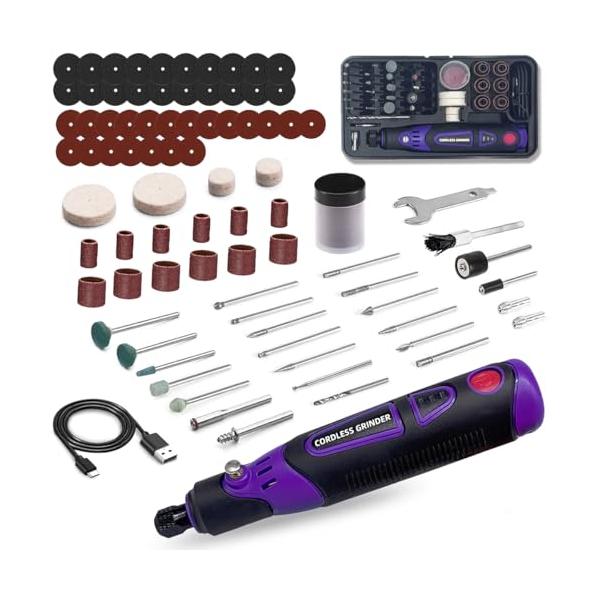 DMD100/-/DMD100・【3段階変速可能＆最高17000RPM】3.6V ミニルーター、パワフルなモーターを搭載しています。12000/ 14000/ 17000回転/分の3段階可変速で、スピードを自由に調節することができます。本格...