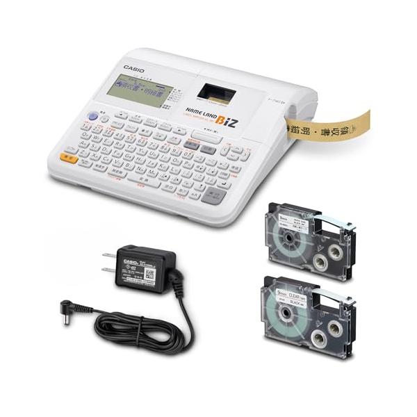 9mmテープ（透明）付きホワイト/小/KL-TM7・Style:9mmテープ（透明）付きPatternName:単品・パッケージ個数:1・【セット内容】KL-M7本体+9mm幅テープ(XR-9X)1本つき・【対応テープ幅】3.5/6/9/1...