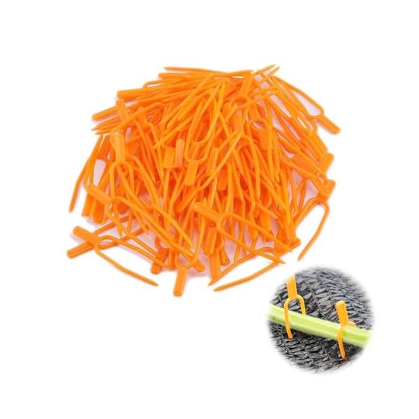 スパイラルオレンジ/-/ADOFUN・【商品詳細】150pcsプラントクリップ 。サイズ:長さ6.5cm。 カラー:オレンジ 。植物を固定するのに最適です。（人工数、誤差3-5個は正常範囲に属する ）・【高品質材質】材質:プラスチック。これ...
