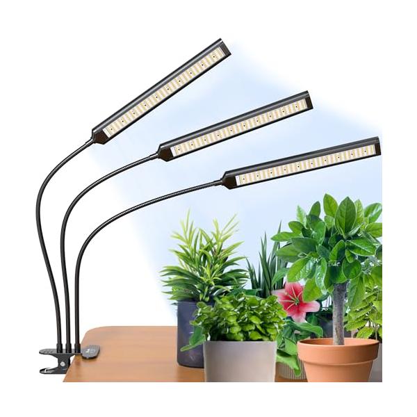 モダンBK 白色系/3ヘッド/FLORA・Color:BK 白色系Size:3ヘッド・パッケージ個数:1・??【2ヘッド・3ヘッドスタンド型植物育成ライト】フレキシブルアームとクリップとの組み合わせで「欲しい場所に」光を届け、あらゆる方向に...