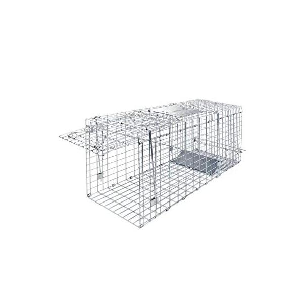 組立設置シルバー/M 66cm*23cm*26cm/-・パッケージ個数:1・コンパクトSサイズ 小〜中型獣の捕獲に最適な箱罠です！ Sサイズ（長66cm 幅23cm 高さ26cm） 折り畳み時サイズ約幅25cm×奥行75cm×高さ6cm・野...