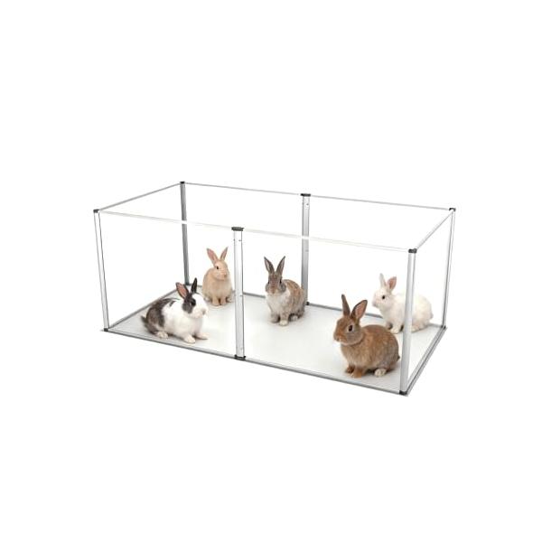 -/124cm x 63cm x 40cm/-・【おしゃれな透明パネル】高品質なアクリルパネルを採用しているため、小動物のかわいい姿をどの角度からでも見守れます。また、透明素材なので部屋の雰囲気を邪魔しないため、どんなインテリアにもなじみや...