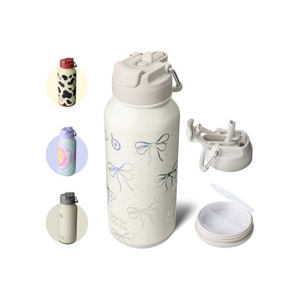 ブリングボウ/850 ml/B2C01130B・Color:ブリングボウ・【二通りの飲み方ができる便利な蓋】Bottle Bottle水筒は、日常のさまざまなシーンで使いやすい二通りの飲み方ができる蓋を採用しています。直飲み口で水が飲めるだ...