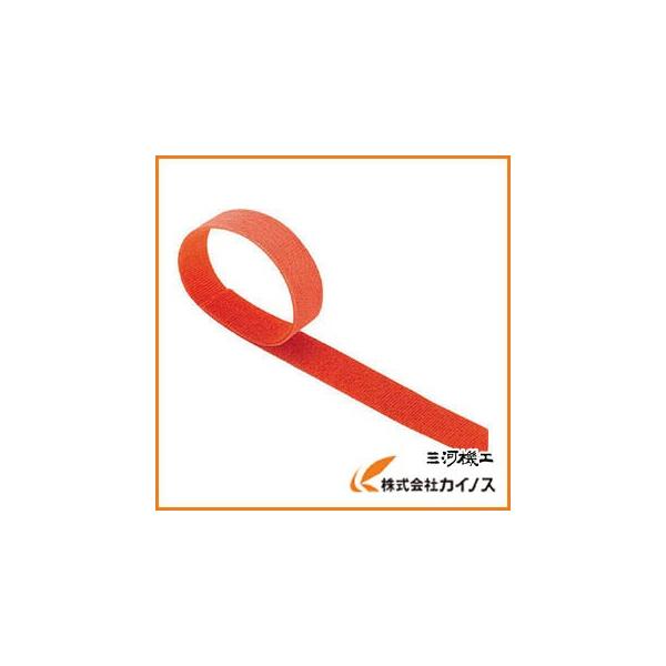 【特長】片面にプラスチックフック・片面に織物ループの付いた両面タイプのマジックテープ[[(R)]]です。プラスチックフックのため、強い係合力で結束に利用できます。【仕様】色:オレンジ幅(mm):20長さ(m):30厚み(mm):2両面タイプ...