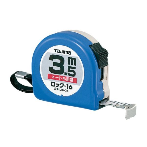 【製品情報】  長さ：3.5m目盛仕様：メートル目盛包装形式：紙函製品重量：135g梱包単位：60個（6個入×10）包装寸法（mm）タテ×ヨコ×アツサ：66×77×27JANコード：4975364022790  【特長】  ●JIS1級（メ...